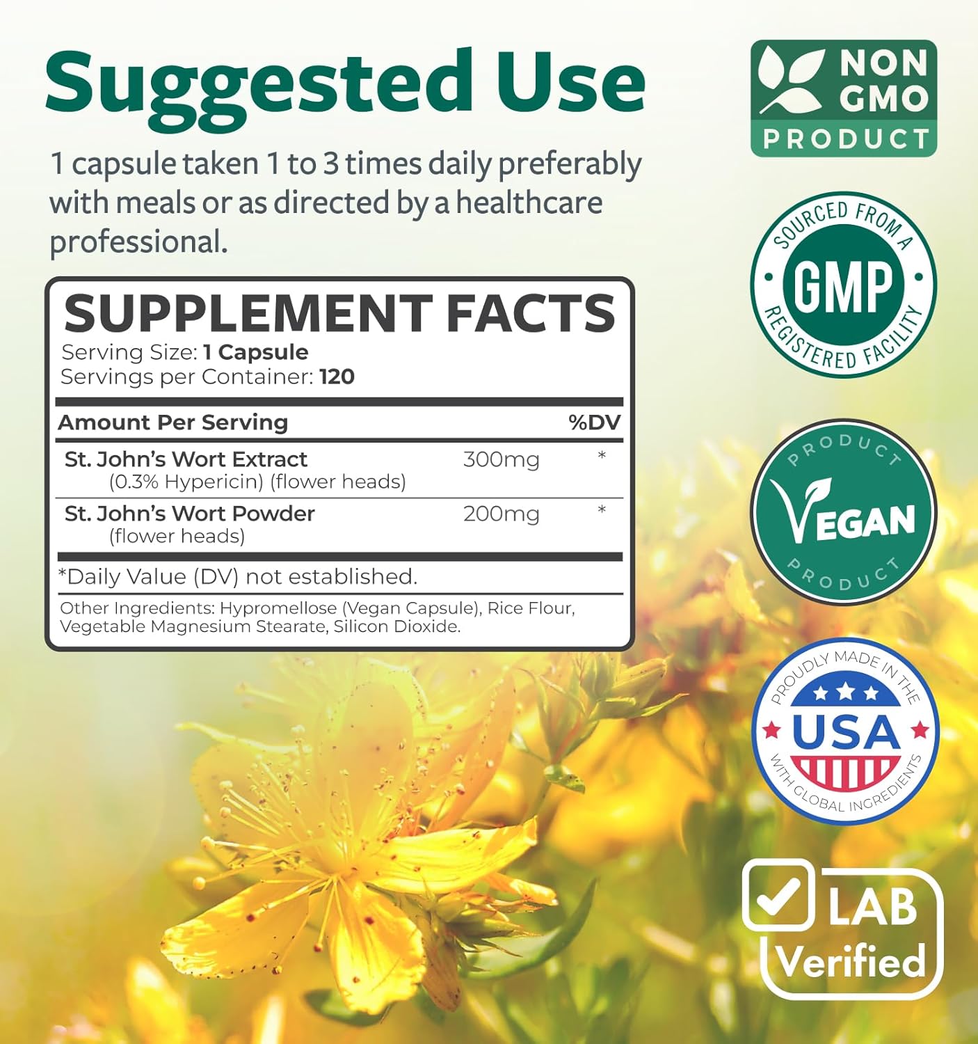 Pure St John’s Wort Extract Hypericin – BRIO ESSENTIALS